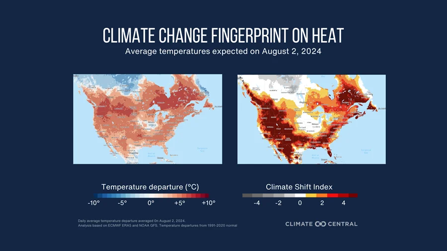 Nearly half of the U.S. will experience heat influenced by climate ...