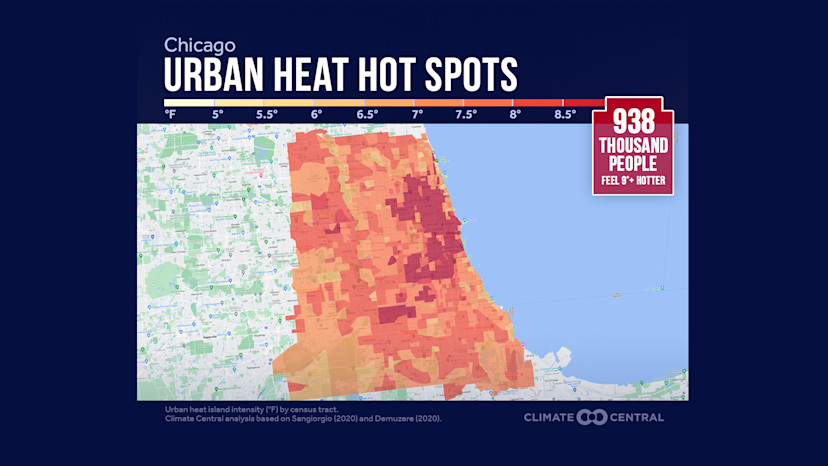 Urban Heat Hot Spots | Climate Central