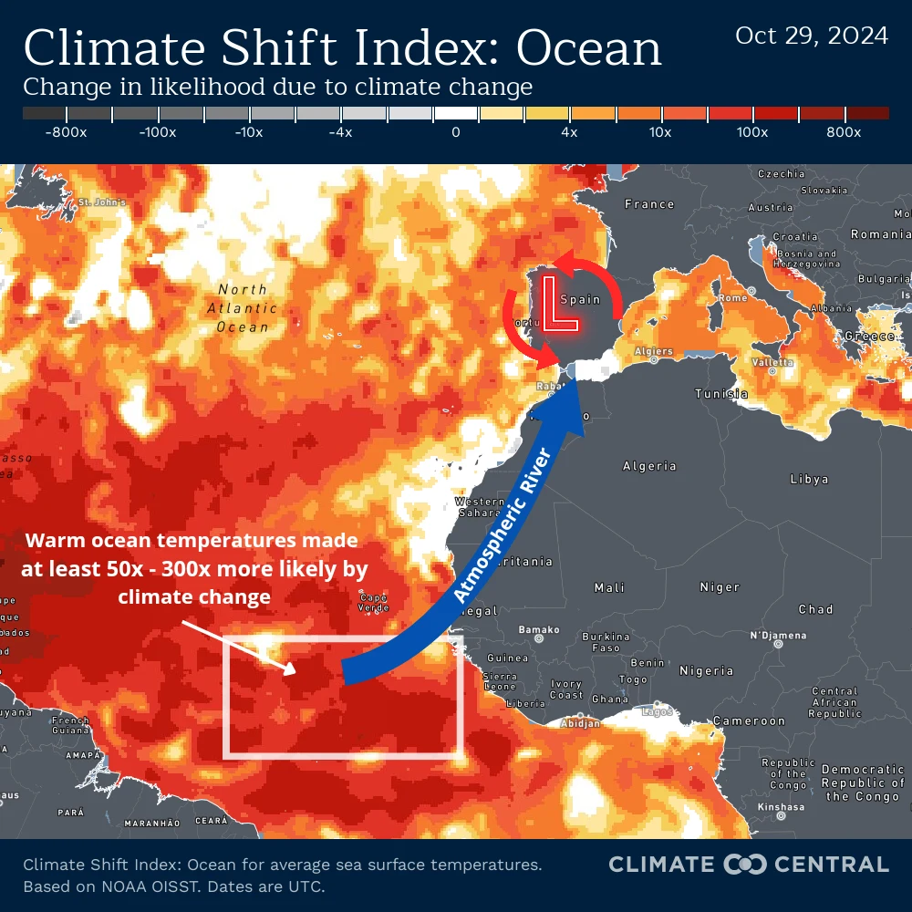 Analysis: Valencia floods fueled by ocean warming in the Tropical ...
