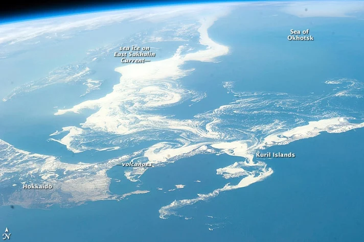 Astronauts Capture Arctic Sea Ice Melt Season in Progress | Climate Central