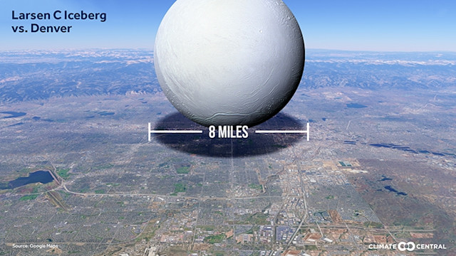 These Images Show Just How Big the Larsen C Iceberg Is | Climate Central