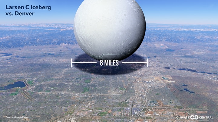 These Images Show Just How Big the Larsen C Iceberg Is | Climate Central