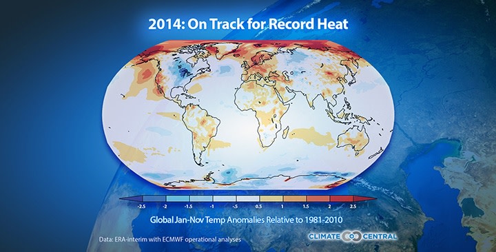 Climate Change’s Calling Card in 2014: Heat | Climate Central