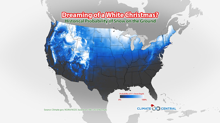 Dreaming of a White Christmas? Check This Map | Climate Central