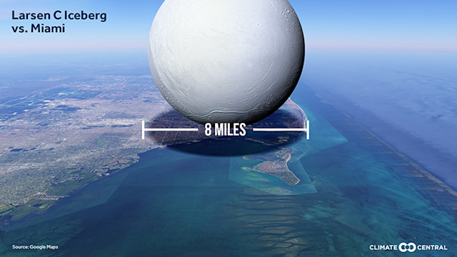 These Images Show Just How Big the Larsen C Iceberg Is | Climate Central