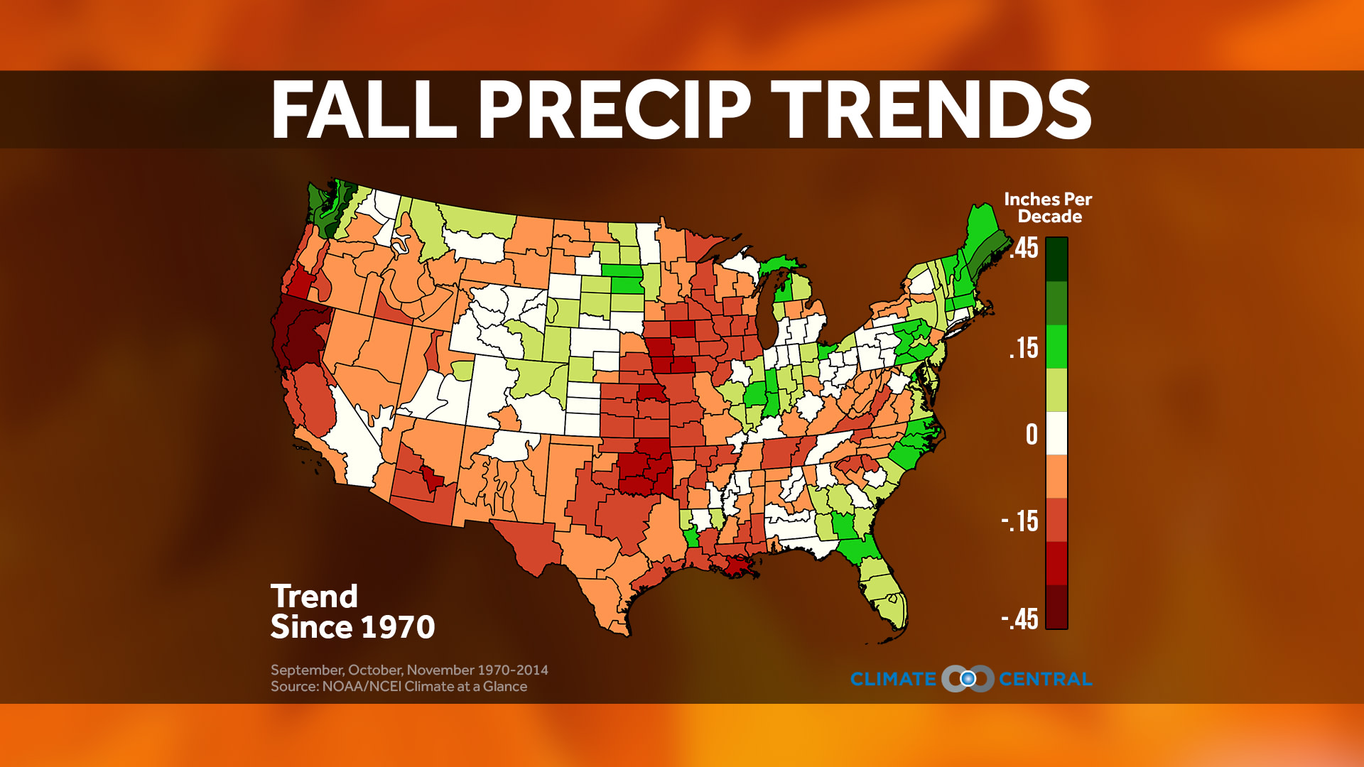 Fall Temp & Precip Trends | Climate Central