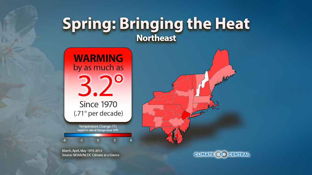 Spring Trends: Temperature & Precipitation | Climate Central