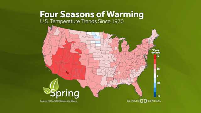 Four Seasons of Warming | Climate Central