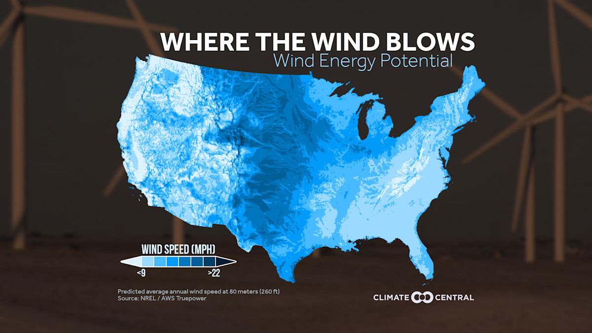 Wind Energy Potential | Climate Central