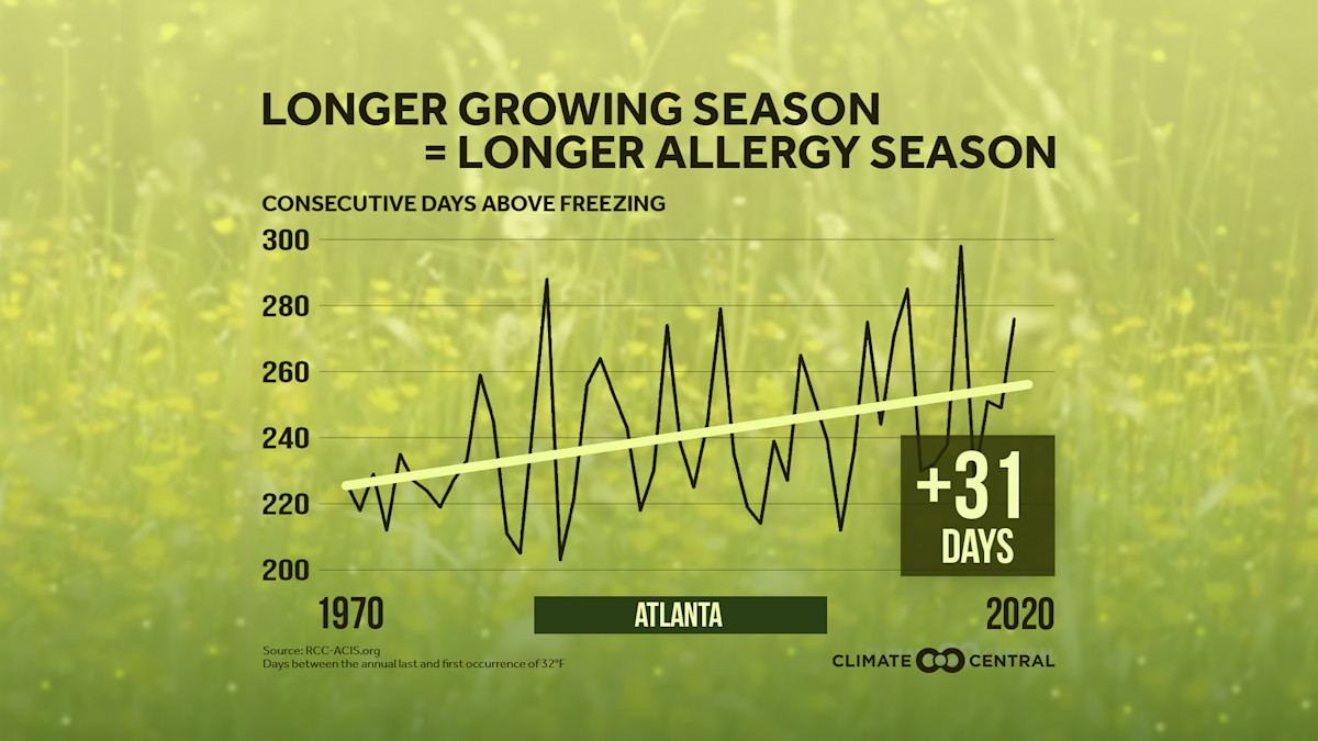 Pollen & Allergy Season | Climate Central