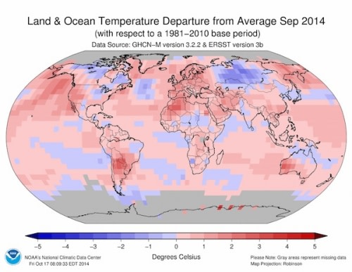 Hot News: 2014 On Track to Become Warmest Year | Climate Central