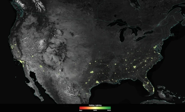 What Holiday Lights Look Like To NASA | Climate Central
