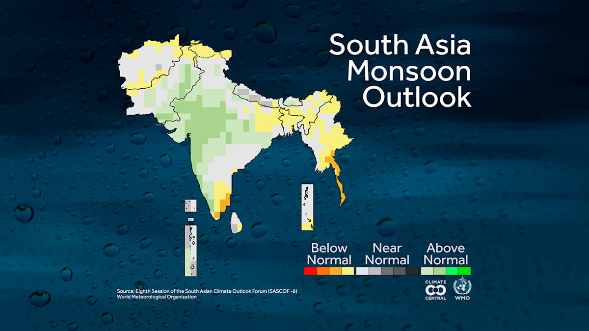 WMO South Asia Monsoon Outlook | Climate Central