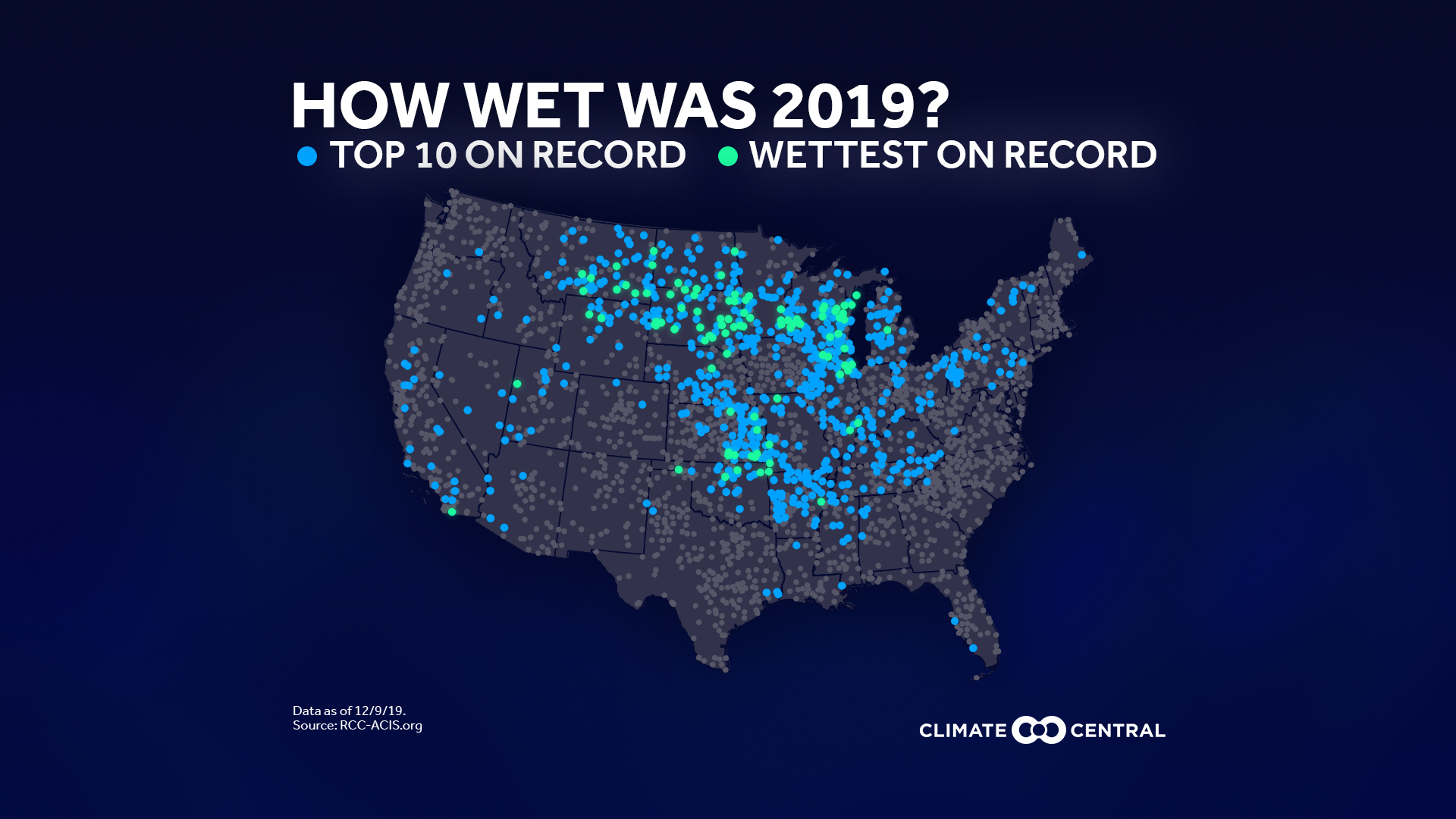 2019 Year-End Rainfall | Climate Central