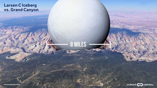 These Images Show Just How Big the Larsen C Iceberg Is | Climate Central