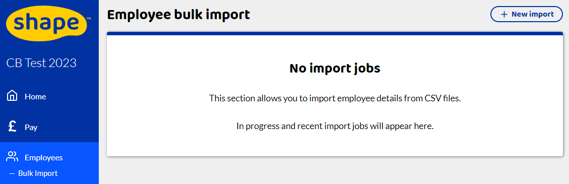 Uploading the Employee File - Shape Payroll