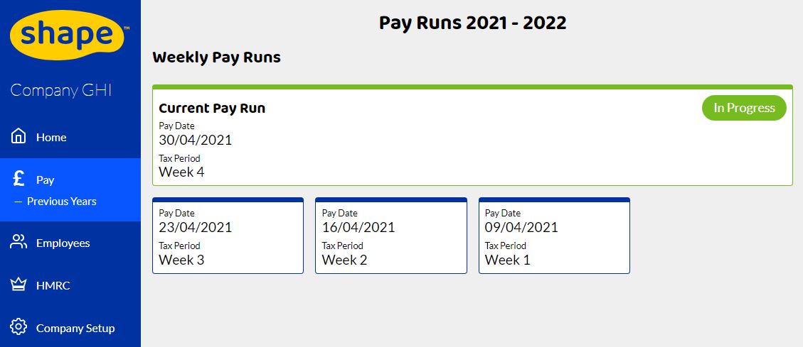 How to reopen a completed pay run - Shape Payroll