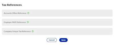 Tax References - Shape Payroll