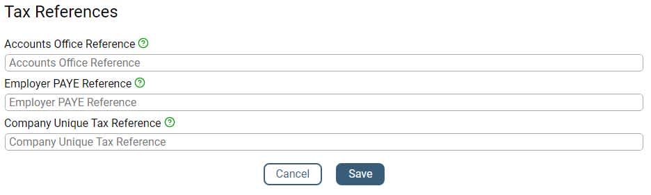 Tax References | Shape Payroll