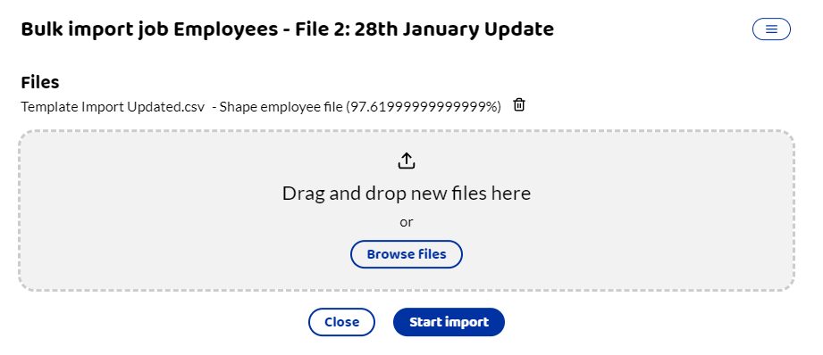 Uploading the Employee File - Shape Payroll