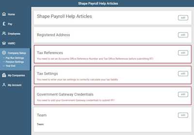 How to set your Company Details in Shape Payroll | Shape Payroll