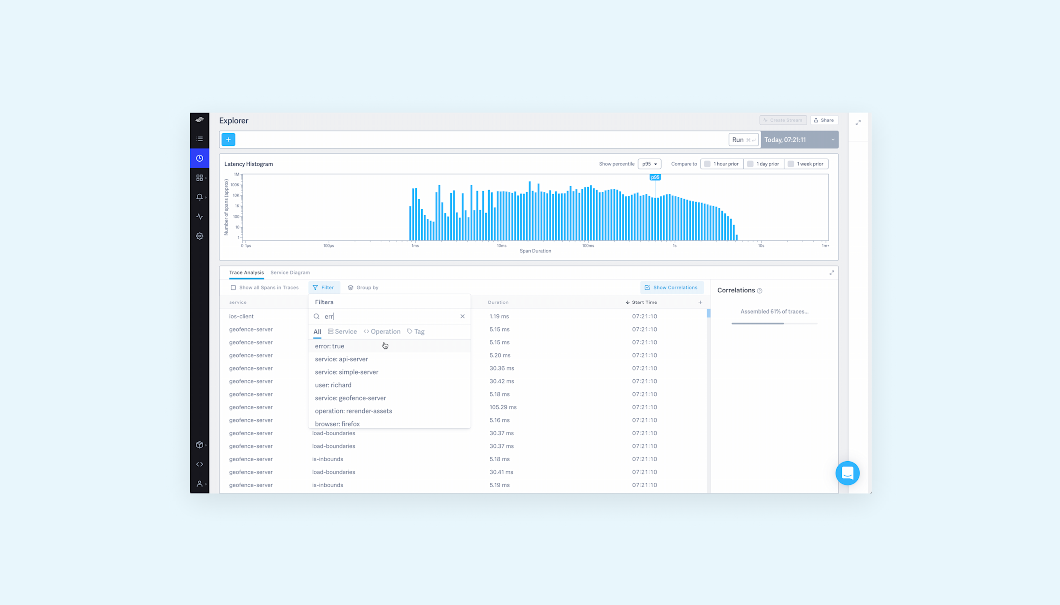 Introducing Snapshot Analyzer: Interactive investigations | Lightstep blog Introducing Snapshot Analyzer: Interactive investigations | Lightstep blog