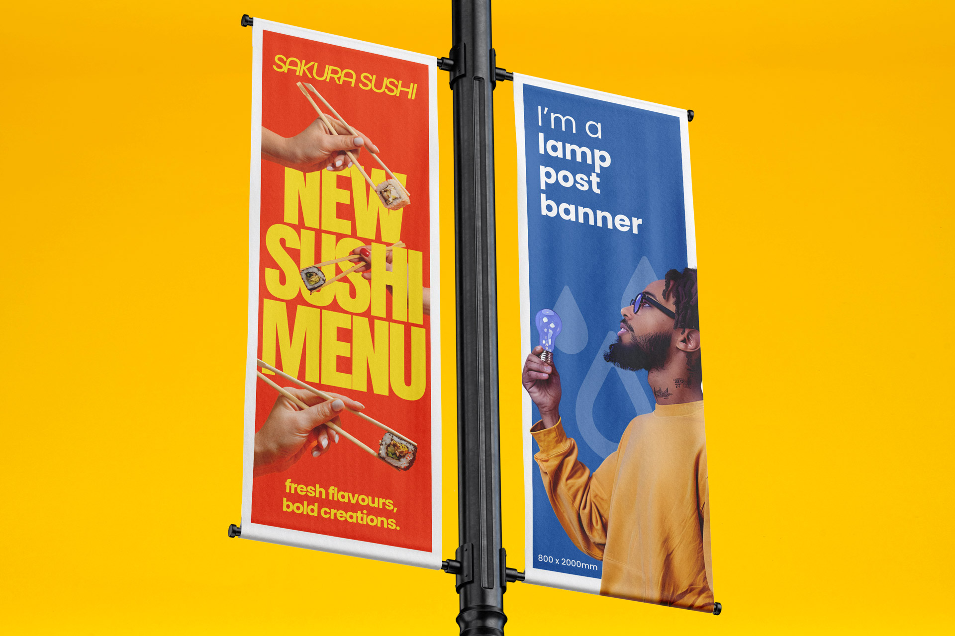 Lamp Post Banners | Pole Mounted Banners | WTTB