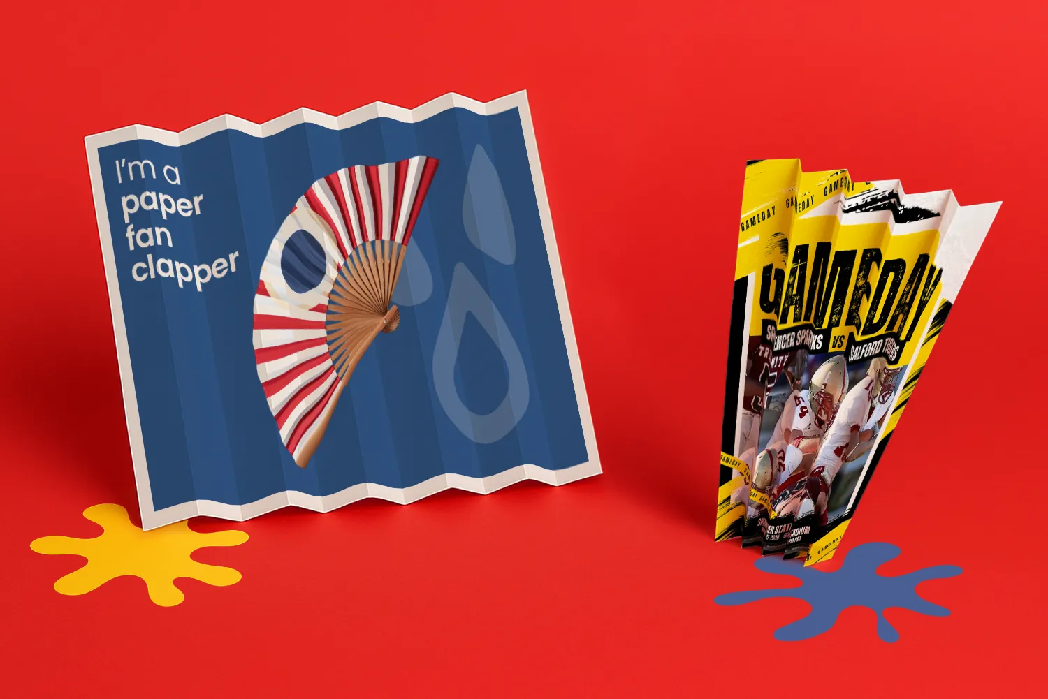 Foldable Paper Fan Hand Clappers | WTTB