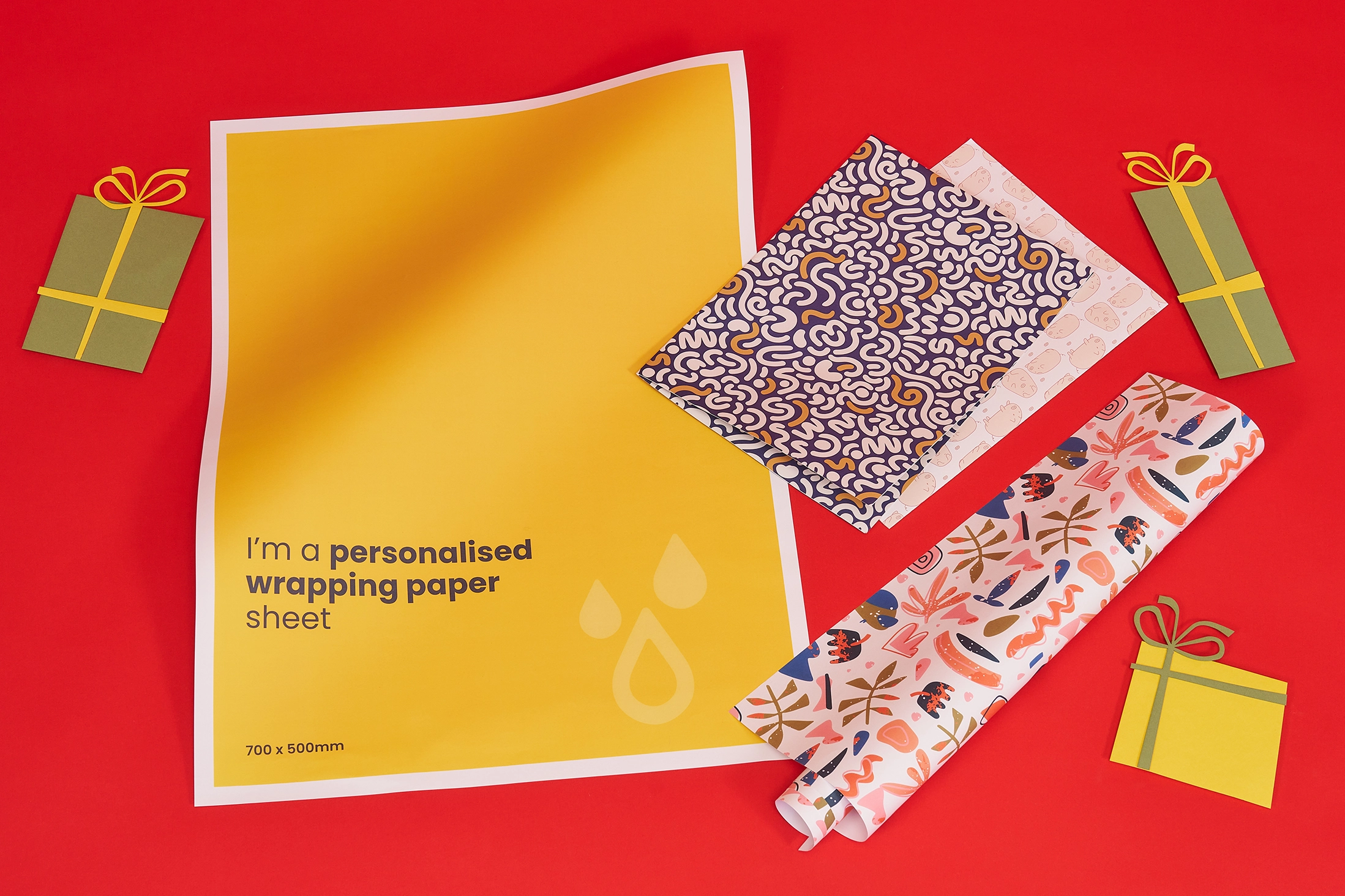 Custom Gift Wrap Sheets | Custom Wrapping Paper | WTTB