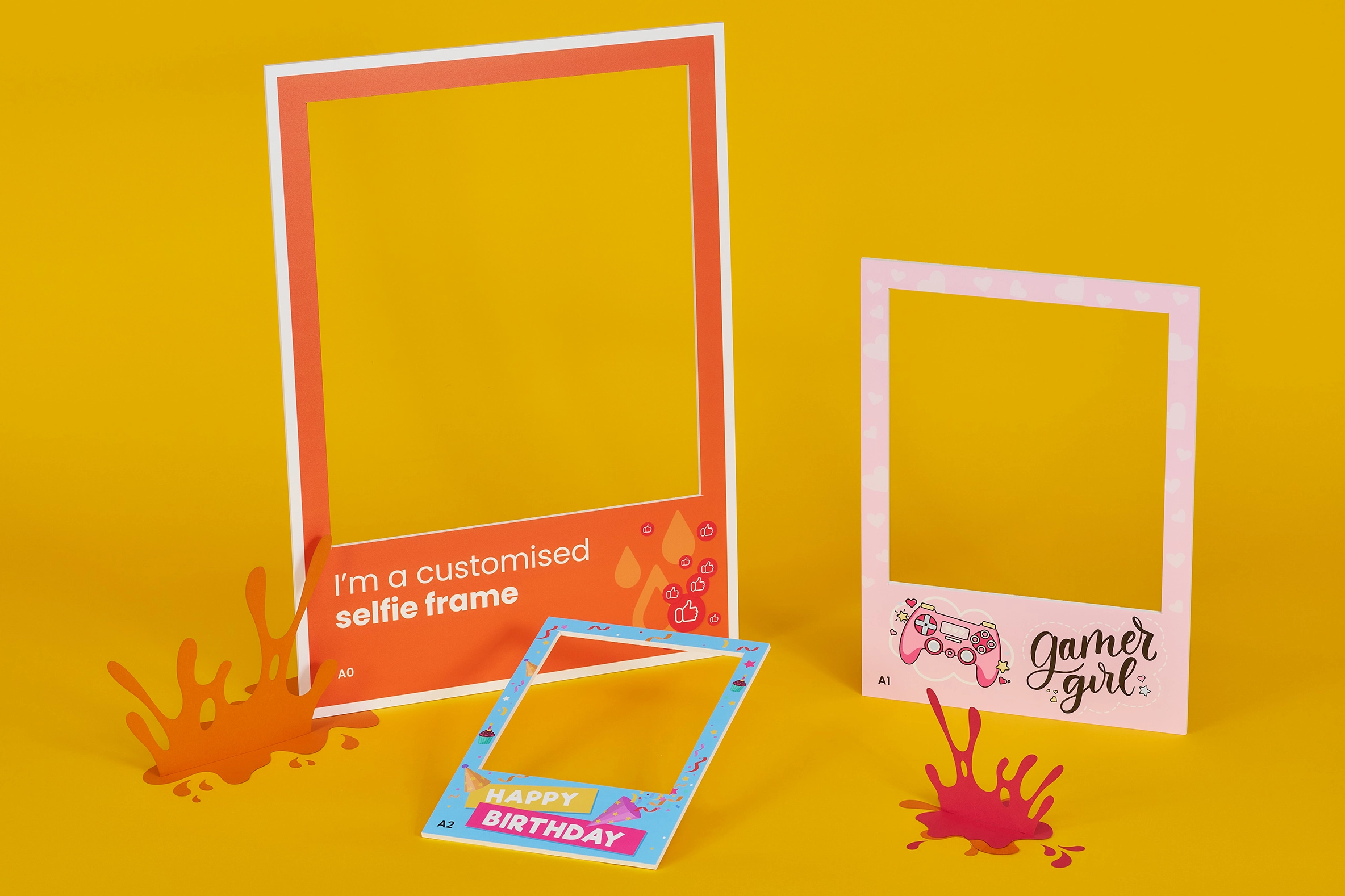 Custom Selfie Frames | Photo Booth Frames | WTTB