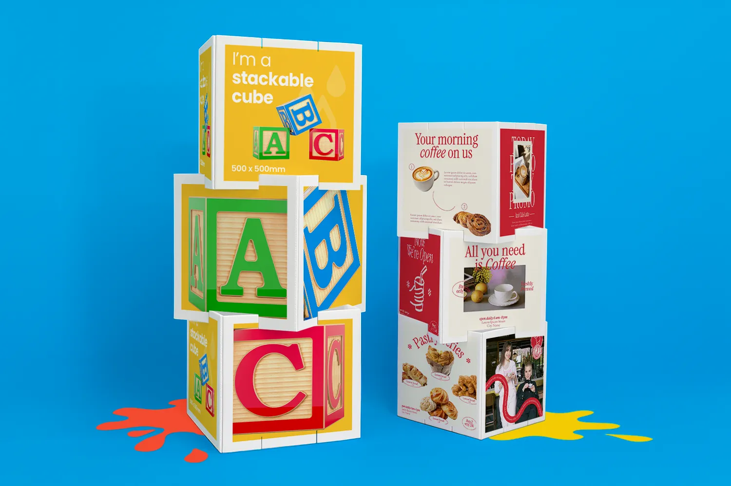 Stackable POS Display Cubes | WTTB