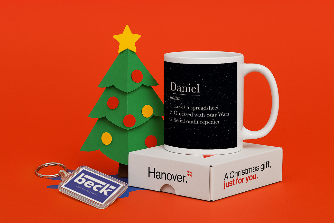 Christmas Personalised Merchandise Ideas for Businesses | WTTB