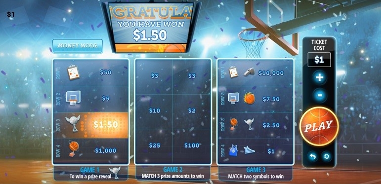 Fast Buck Basketball - Online Instant Game | Michigan Lottery