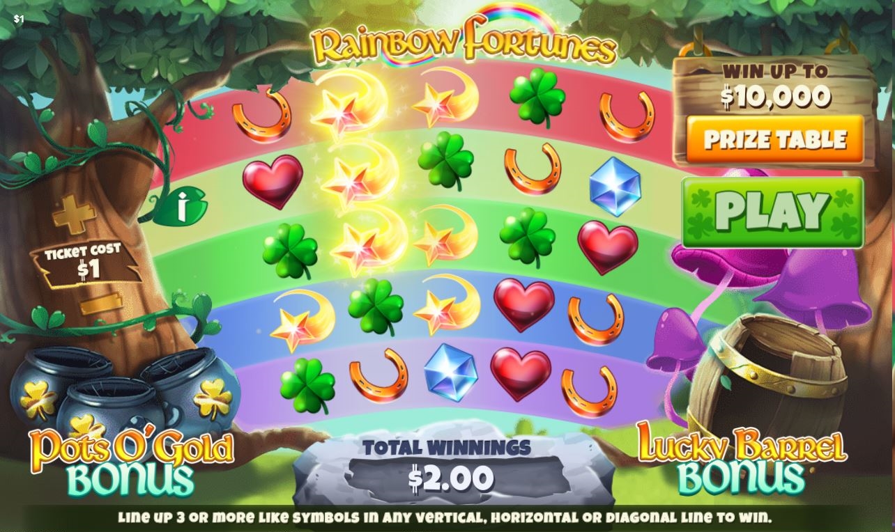 Rainbow Fortunes - Online Instant Game | Michigan Lottery