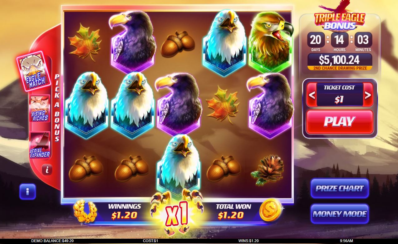 Triple Eagle Bonus - Online Game | Michigan Lottery