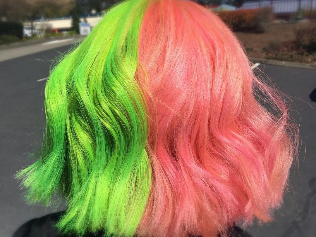 Split Hair Color: Inspiration and DIY Tutorial
