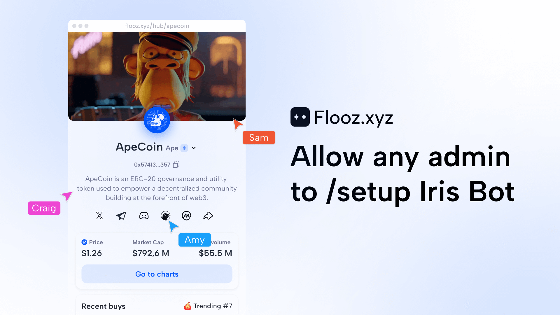Iris Bot by Flooz.xyz now allows any admin to configure the bot in Telegram using the /setup ...