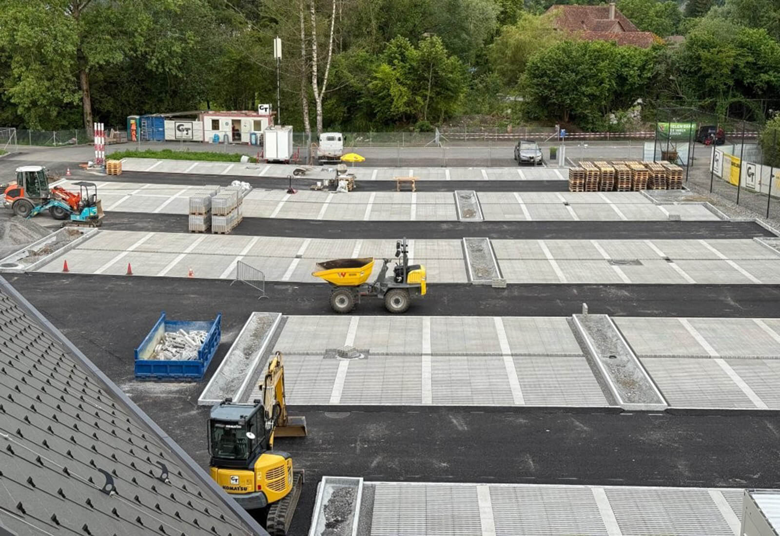 Un jeu parfait, même sur les places de stationnement du Golfclub ...