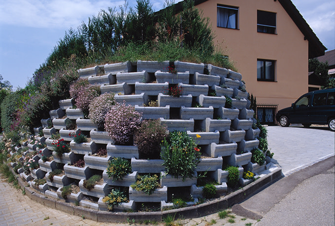 Éléments de talus / consolidations de Talus / Murs | Creabeton Matériaux AG