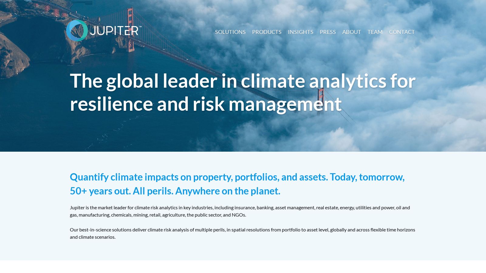 Jupiter Intelligence | SUNRYSE