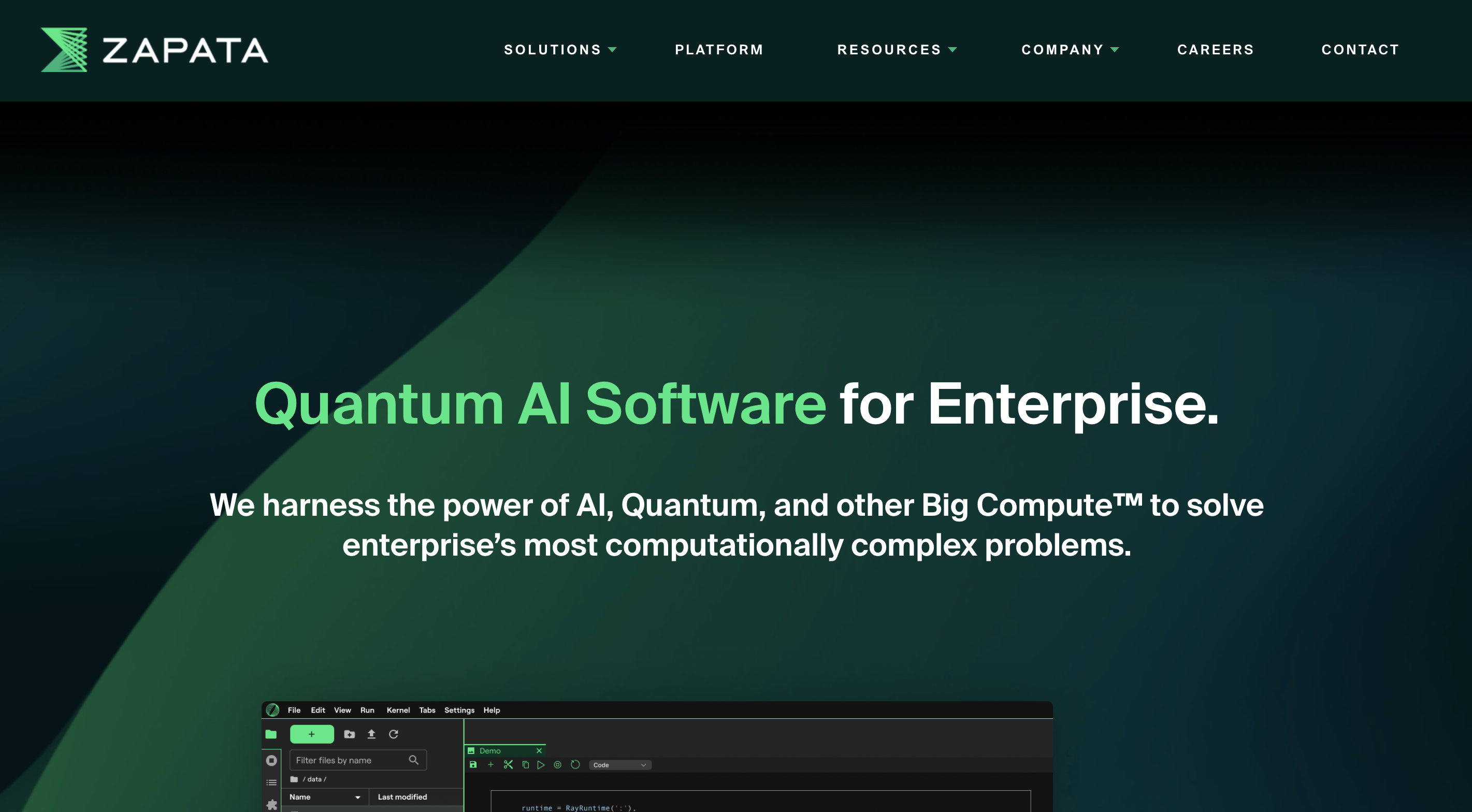 Zapata Computing | SUNRYSE