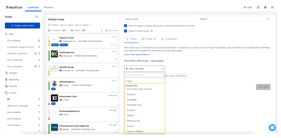 Measure B2B Google Ads Impact with Leadfeeder