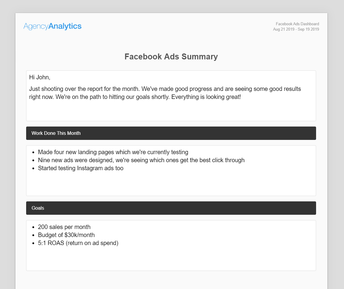 Facebook Status Update Template