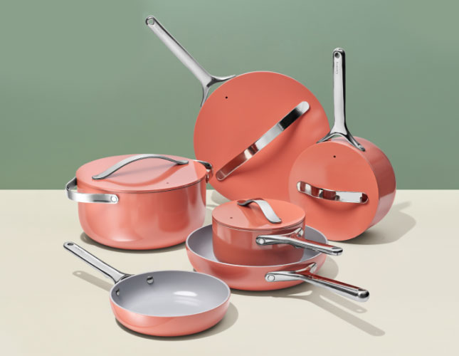 Ceramic Cookware & Minis Set | Nonstick Pots & Pans Set | Non-Toxic ...
