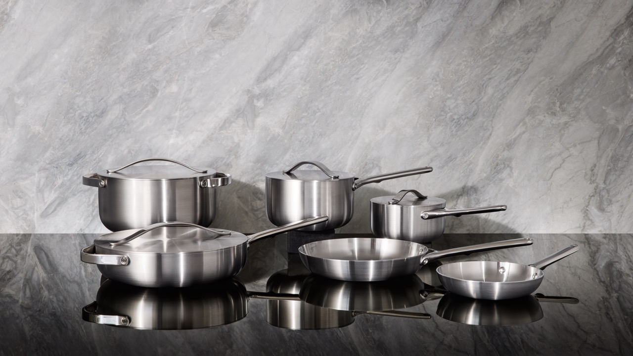 Stainless Steel Cookware Set | 4-Piece Fully Clad Set | Caraway