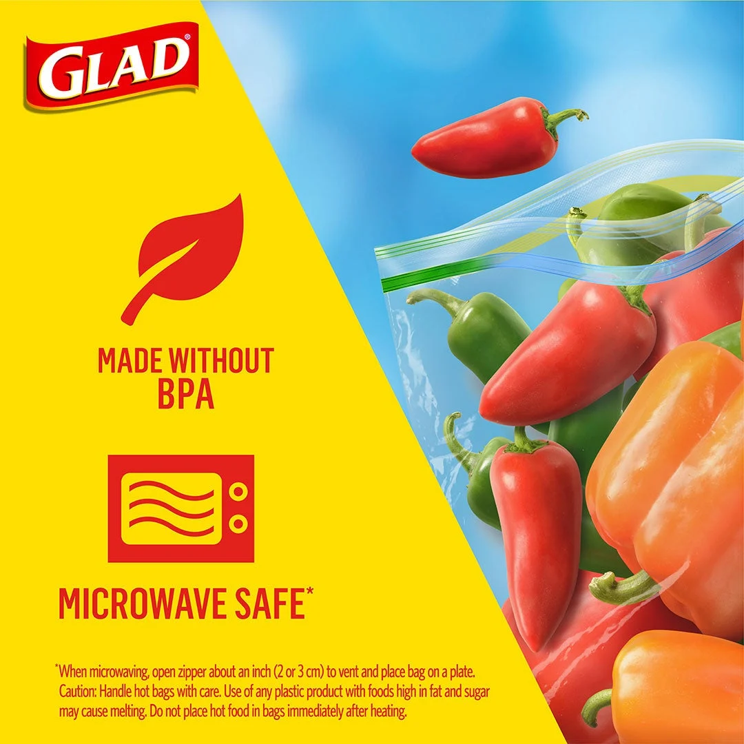 Glad® Food Zipper Lock Storage Bags