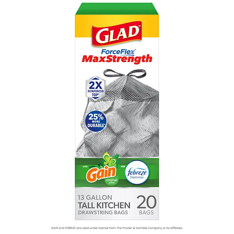 Glad® Kitchen Drawstring Trash Bags