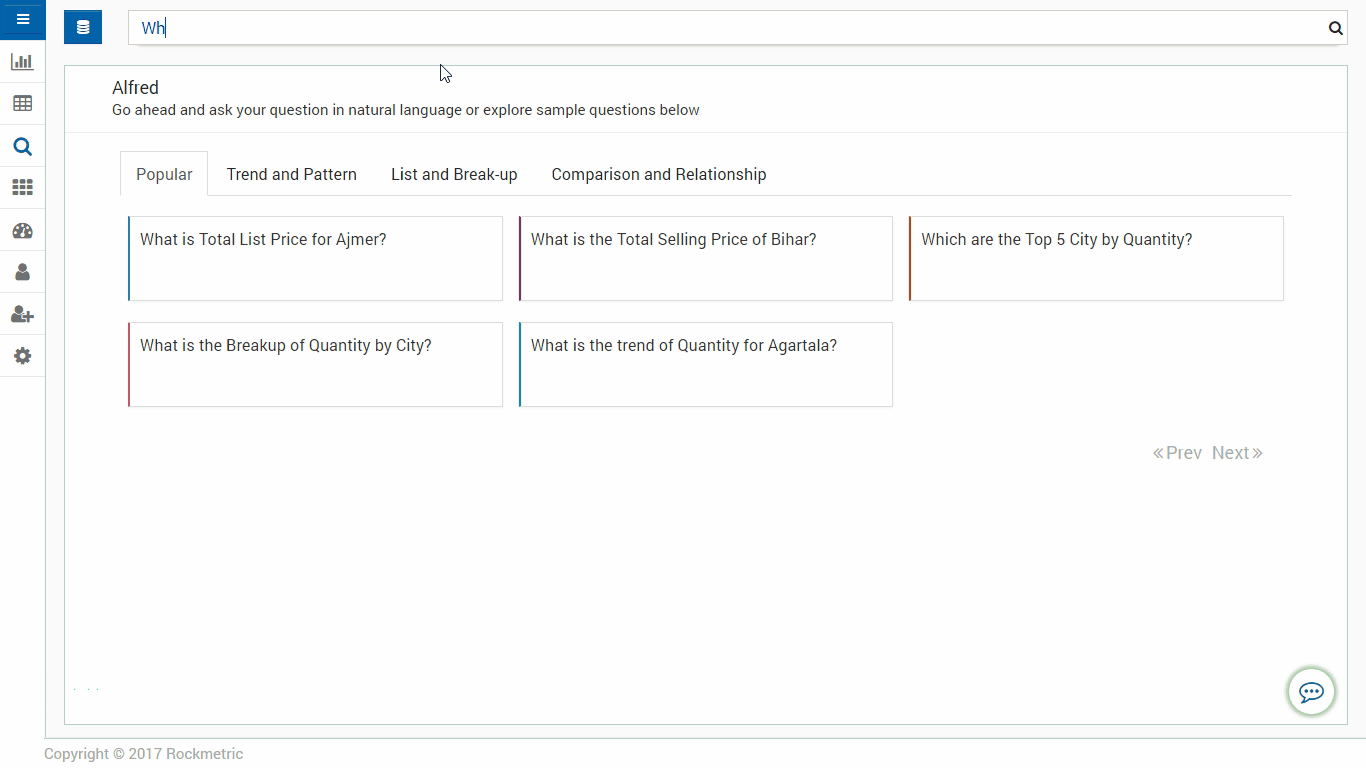 Rockmetric | Cognitive Data Analytics Platform