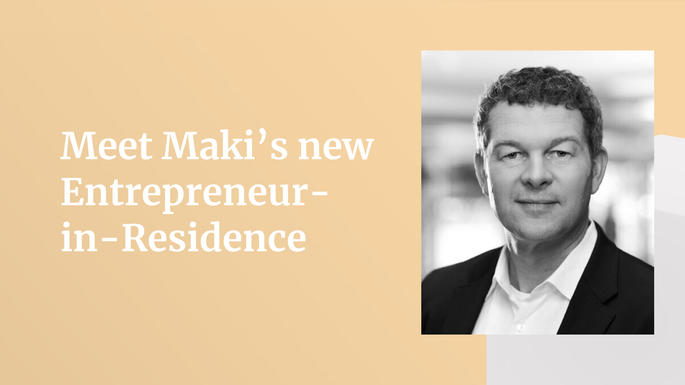 Tim Bolte joins Maki.vc as an Entrepreneur-in-Residence