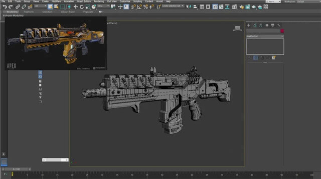 Using 3ds Max to Copy a Legendary Hemok of Apex Legends Production ...